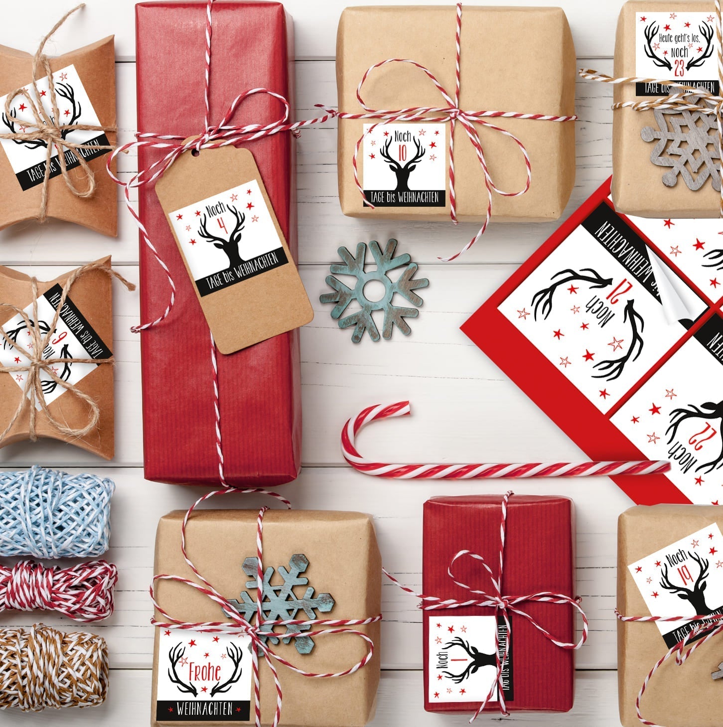 Die schönsten Geschenkaufkleber für Weihnachten – Inspiration & Design – Logbuch-Verlag